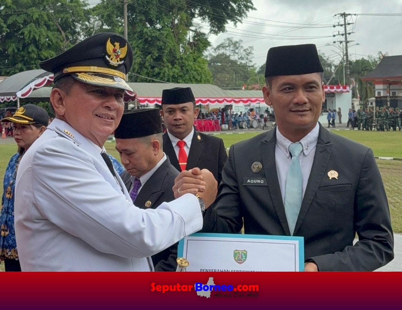 Bupati Barito Timur Serahkan Sertifikat Tanah Rutan pada HUT ke-80 RI